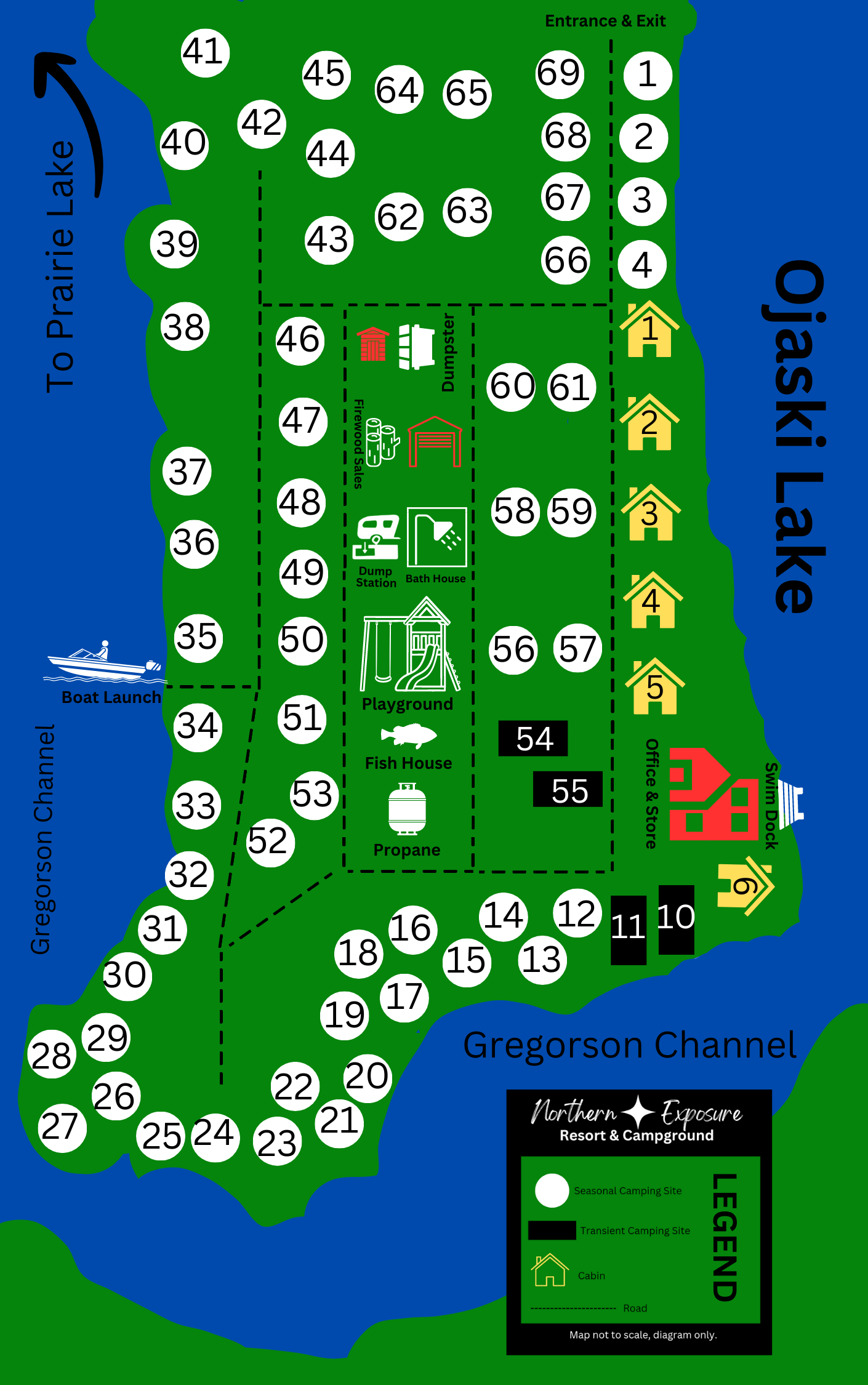 Northern Exposure Resort Map – Welcome to Northern Exposure Resort ...